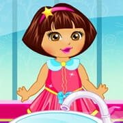 Play Dora Baby Caring online For Free! - h5h5games.com